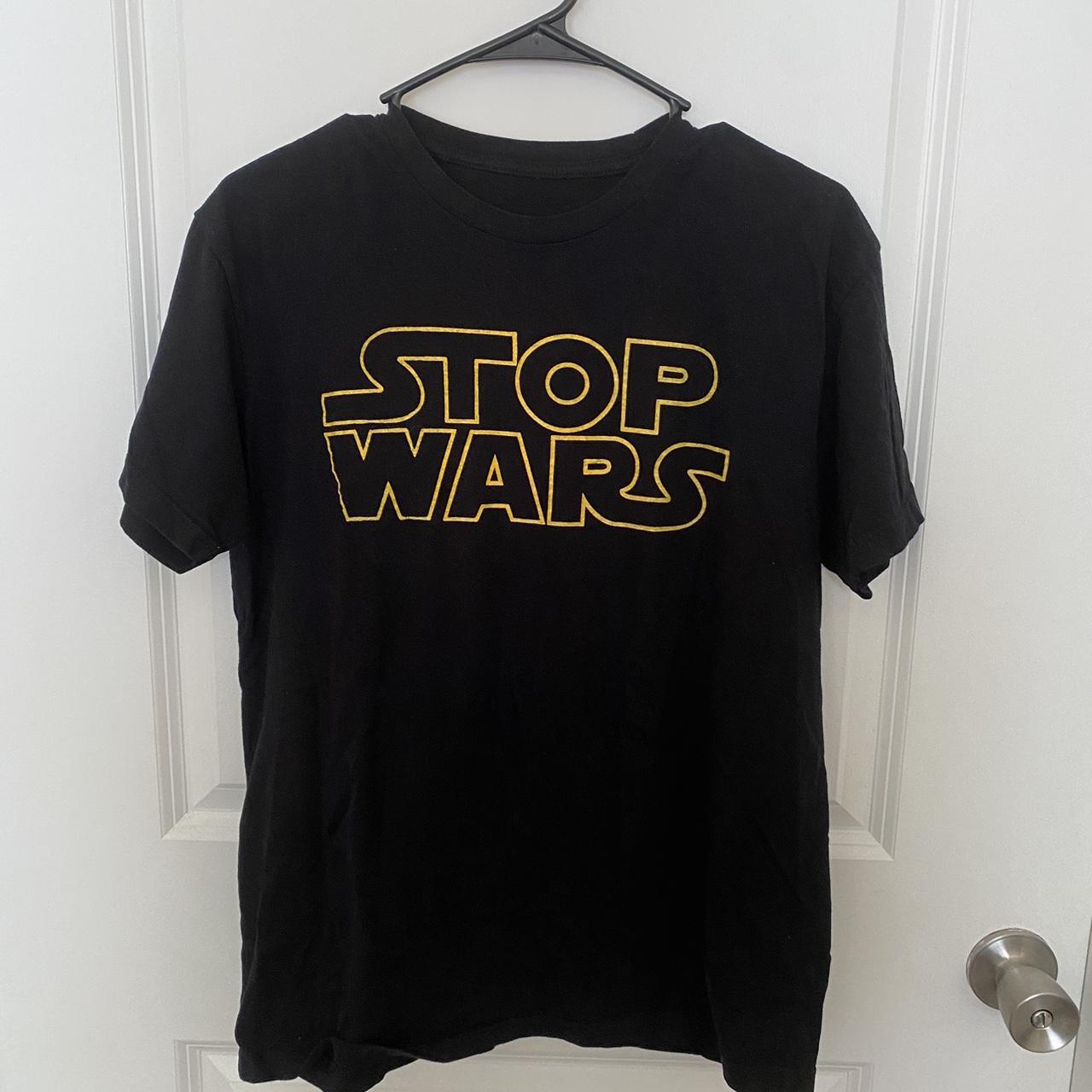 Star Wars /Stop Wars graphic tee soft stretchy... - Depop