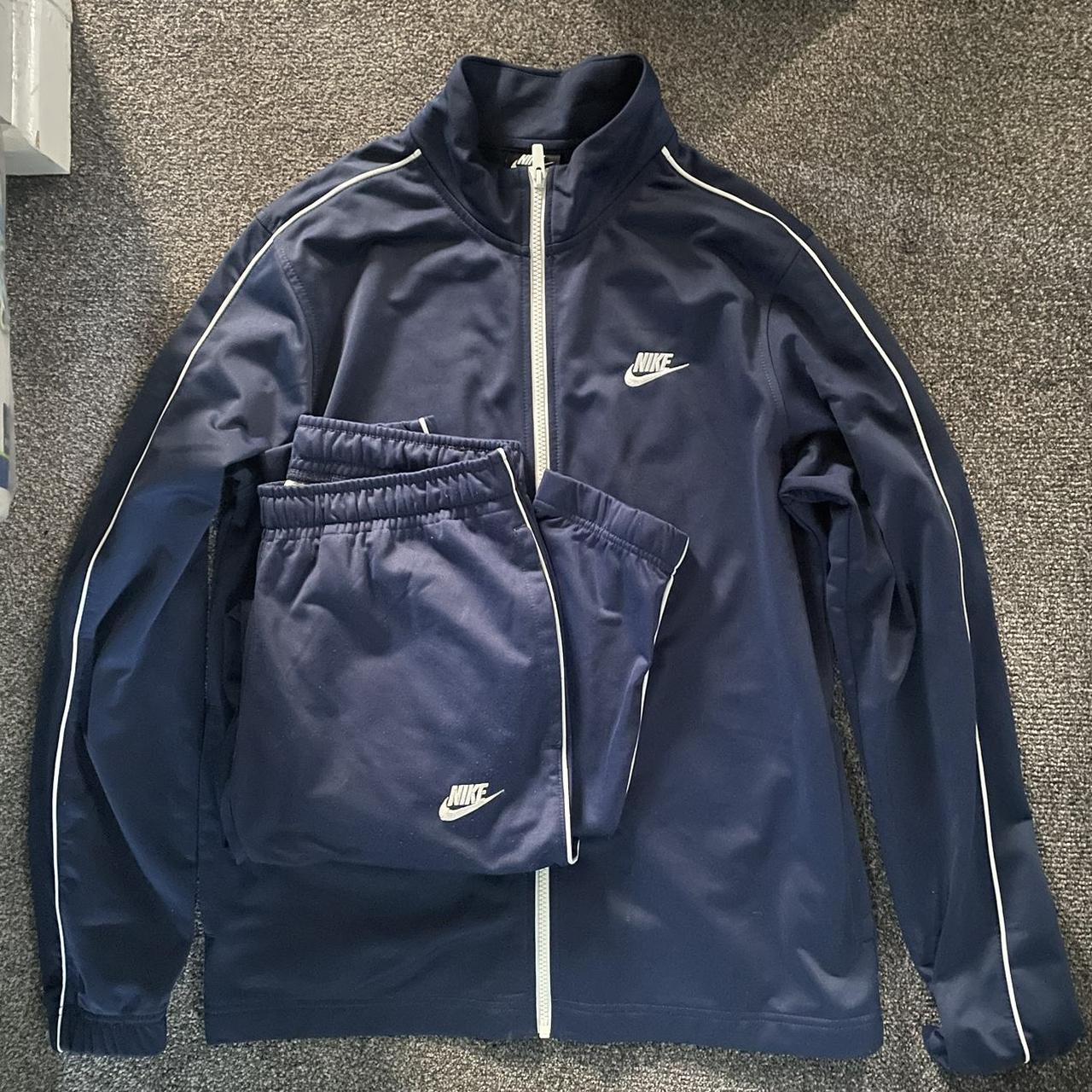 Nike tracksuit - Blue & White - Retro style Bought... - Depop