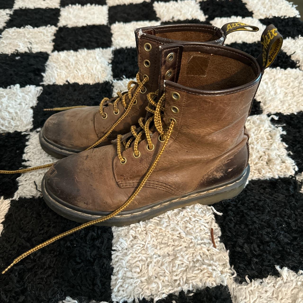 Brown leather authentic Doc Martens Women’s size 8 🤎... - Depop