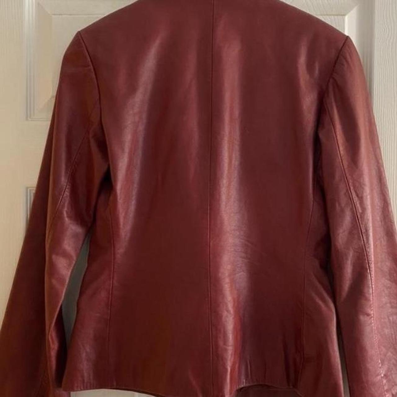 gorgeous vintage red leather express world... - Depop