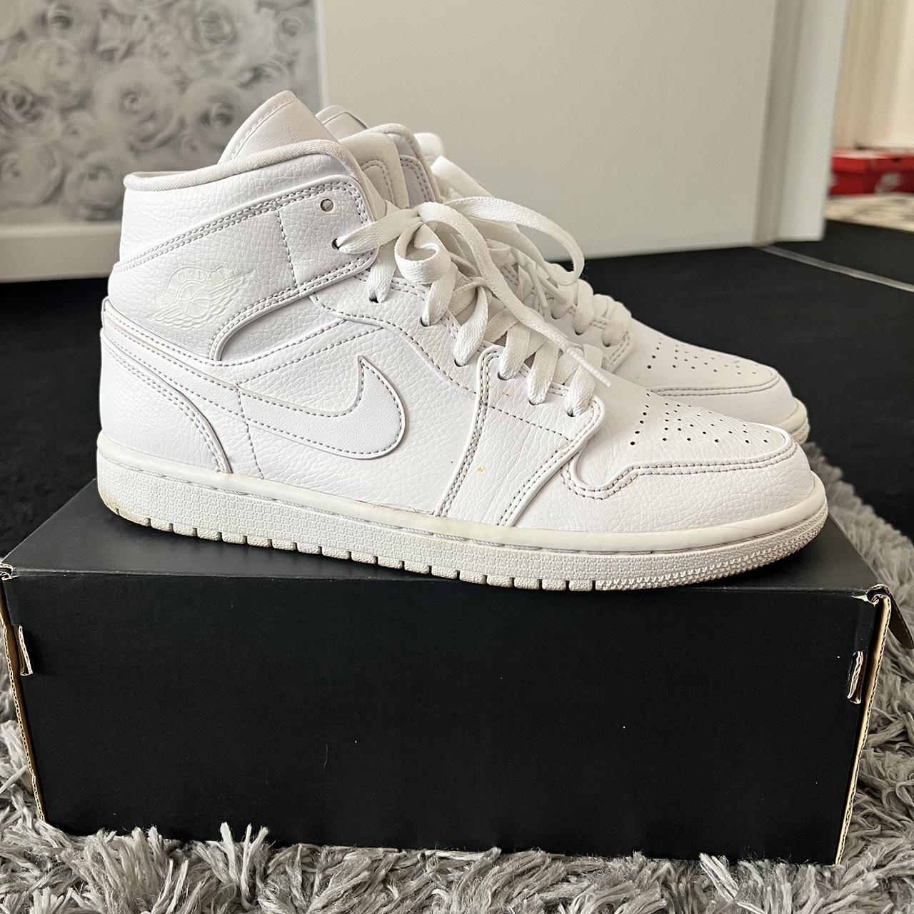 Jordan Men's White Trainers | Depop