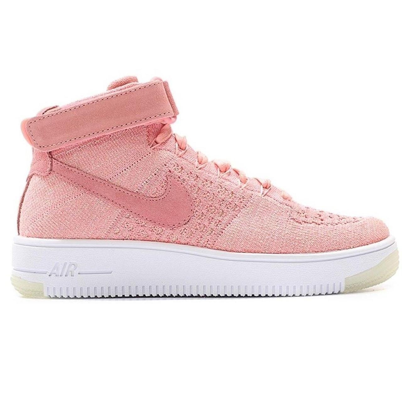 NIKE AIR FORCE 1 AF1 FLYKNIT — PINK 818018-802 No... - Depop