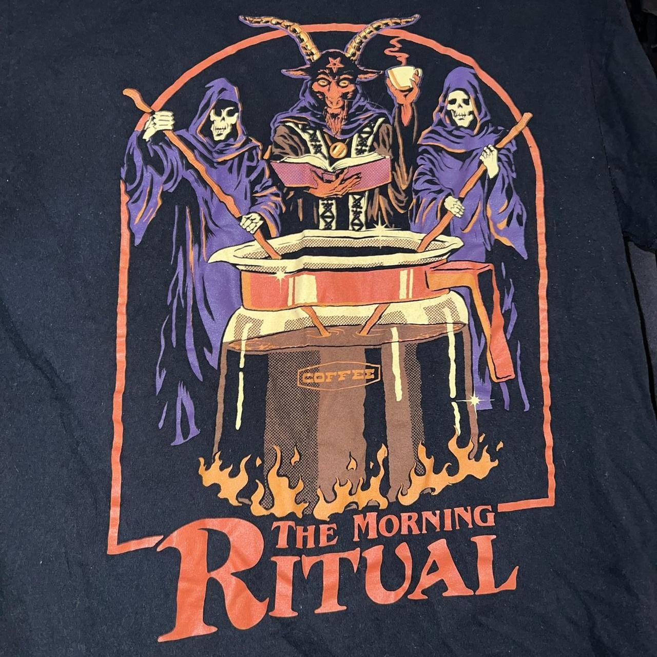 Steven Rhodes The Morning Ritual Coffee graphic T... - Depop