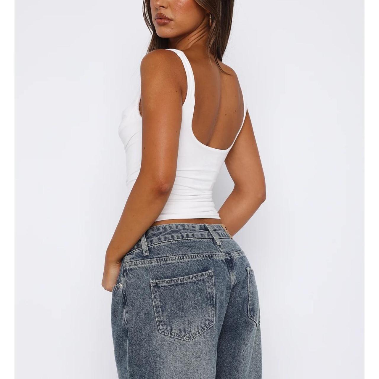 White fox white crop brand new tag still attached - Depop