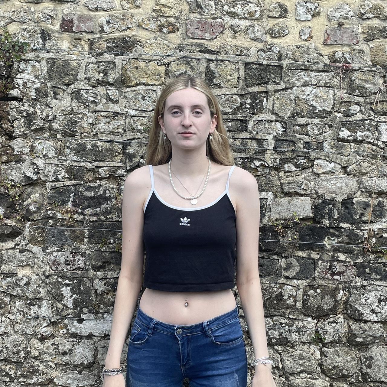 Adidas vesty top! Perfect condition and goes with... - Depop