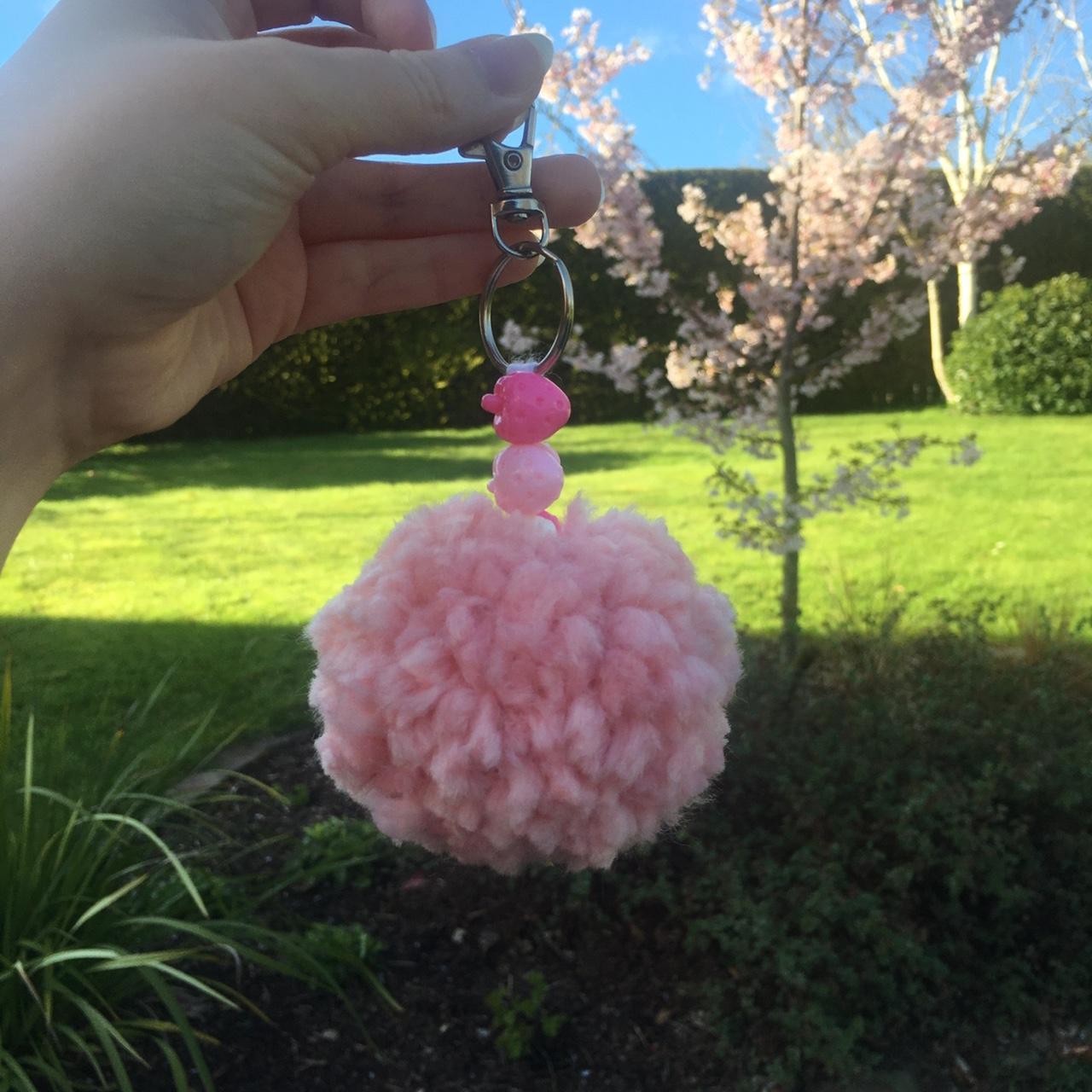 Pink strawberry shortcake keychain 💖🍓 This large... - Depop
