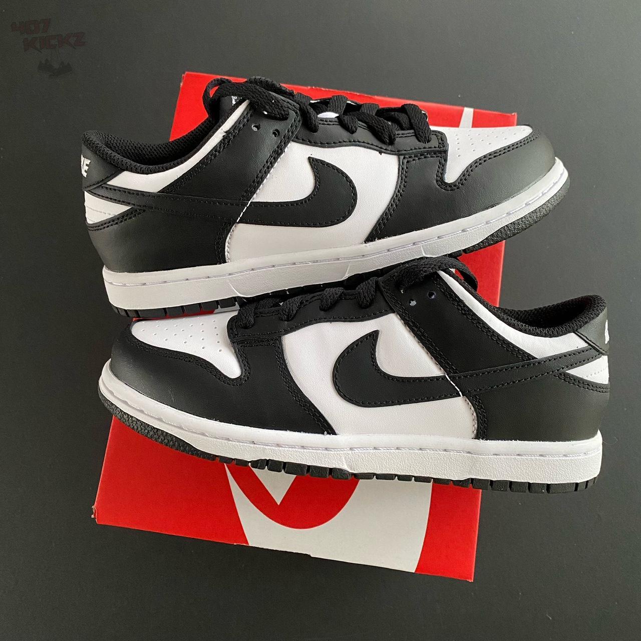 Nike Dunk Low Panda 🐼 🎉 Kid’s size 3y 🎉 Style Code... - Depop
