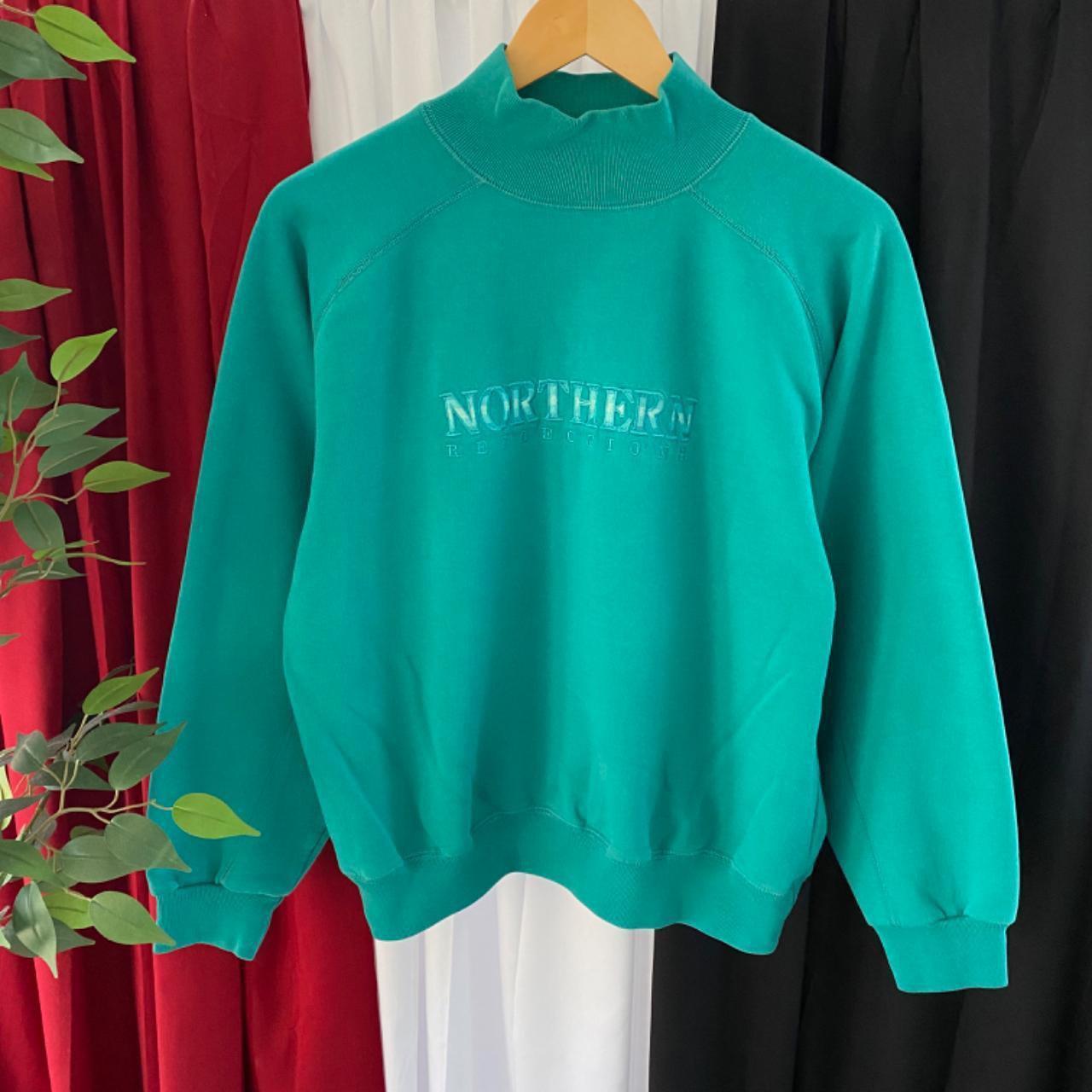 VINTAGE NORTHERN REFLECTIONS MOCK NECK SWEATSHIRT ... | Depop