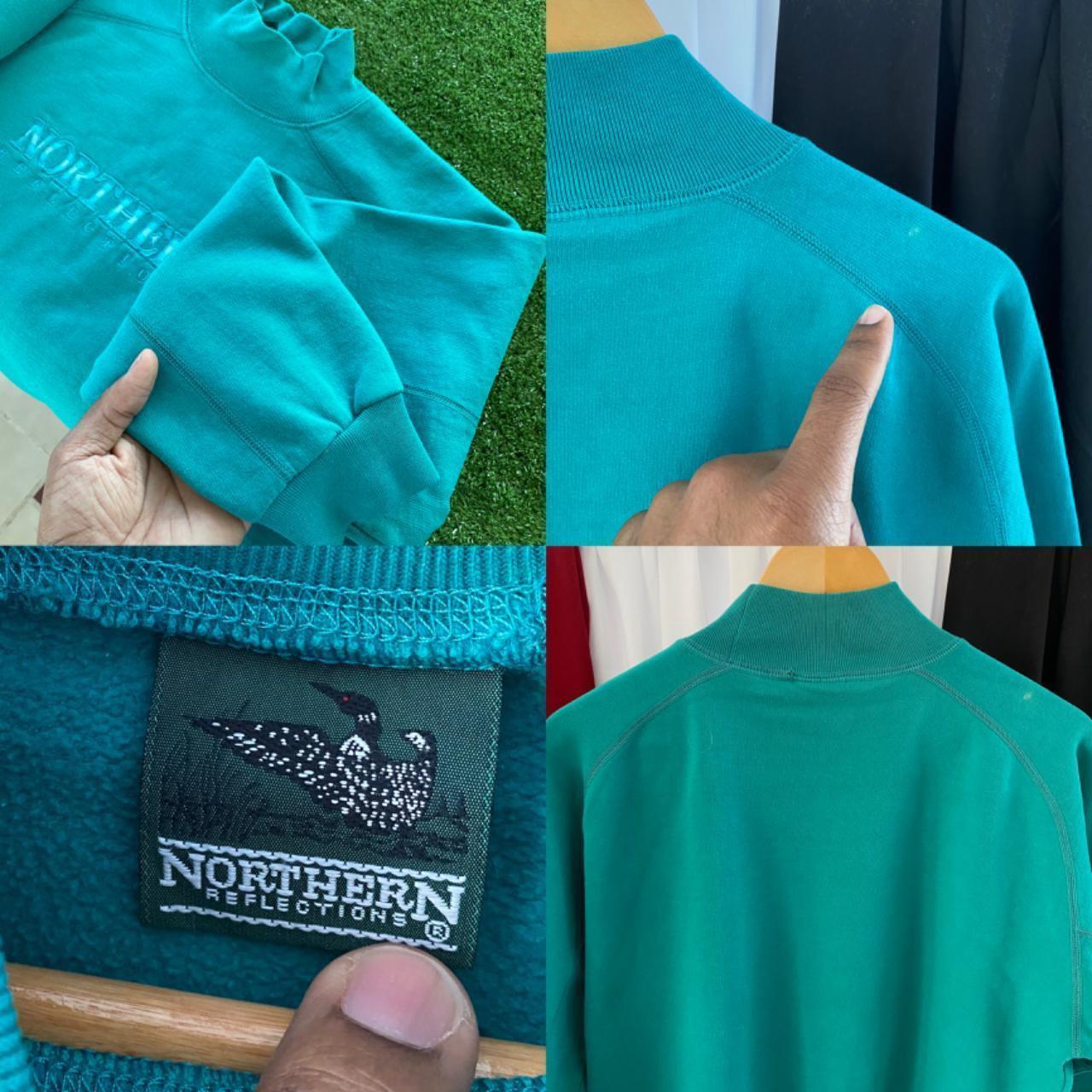 VINTAGE NORTHERN REFLECTIONS MOCK NECK SWEATSHIRT ... | Depop