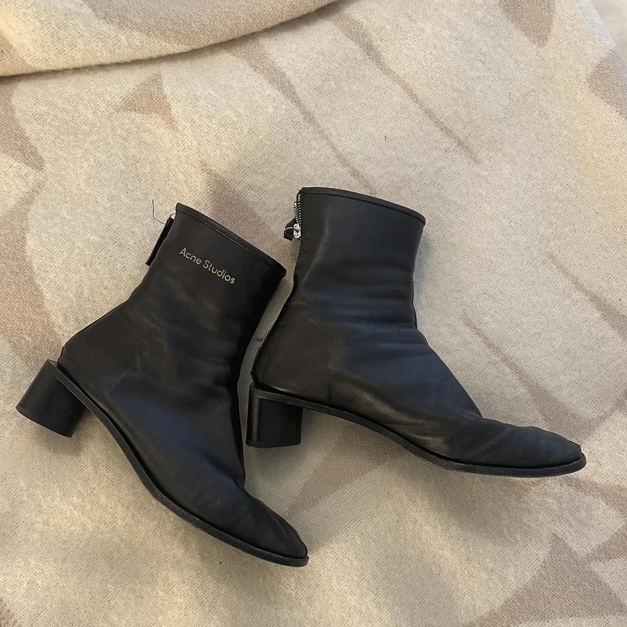 Acne Studios leather boots Perfect for an 8 Worn but... - Depop