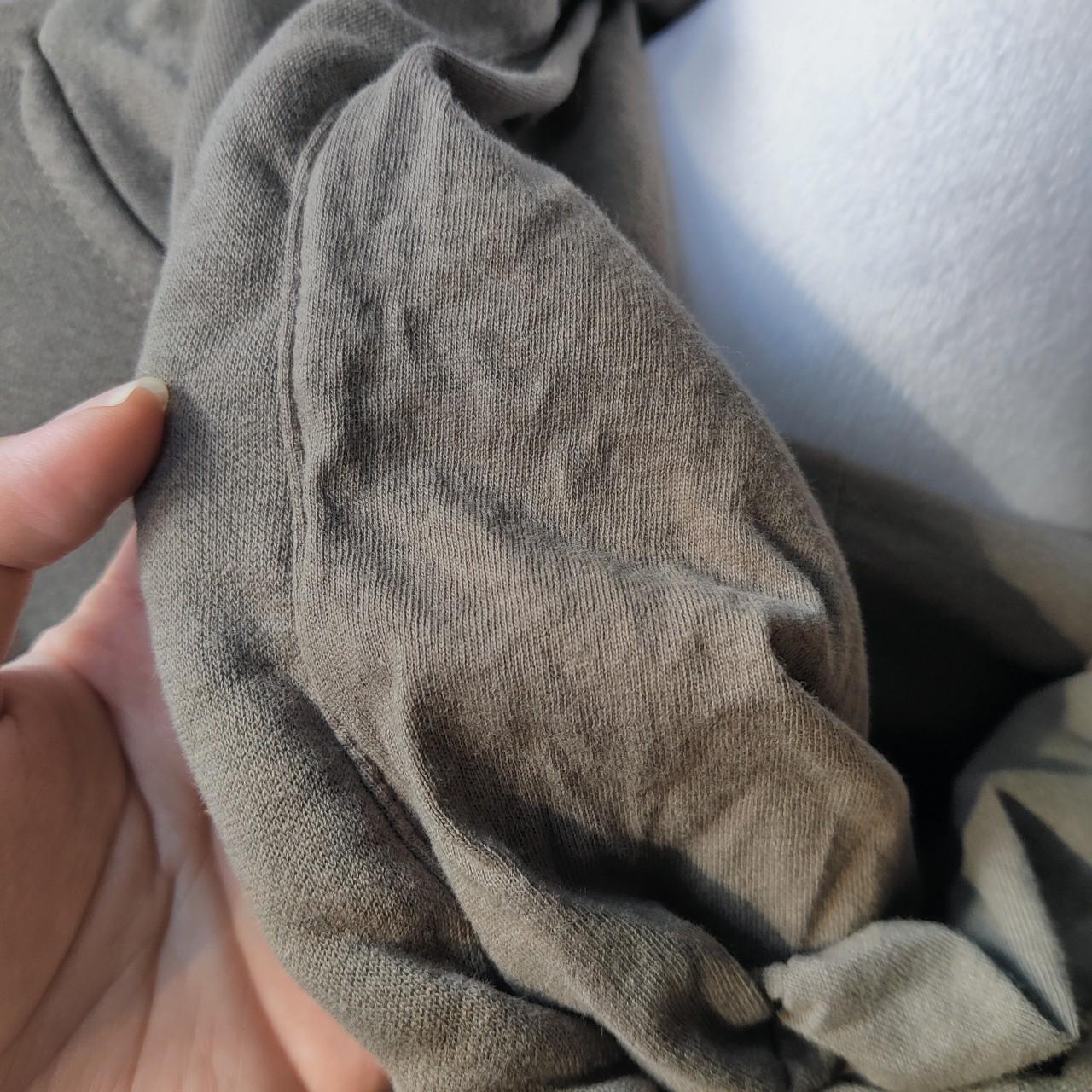 ₊⊹Olive green hoodie with side pockets on the... - Depop