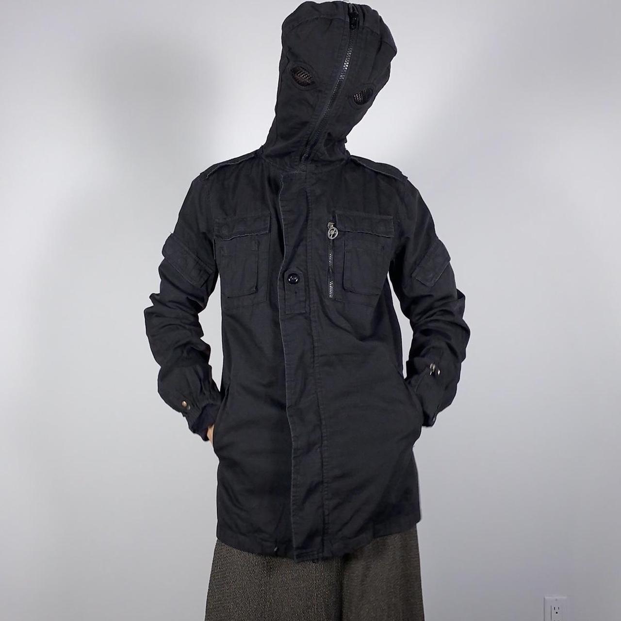 2000s full face zip up jacket zip up front with... - Depop