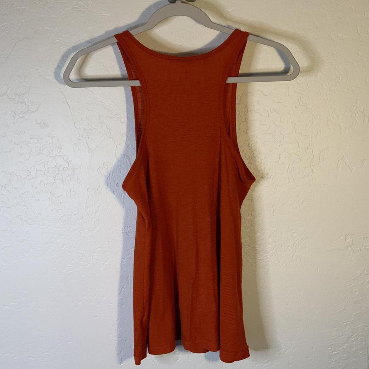 Free People Orange Red tank top M Good condition... - Depop
