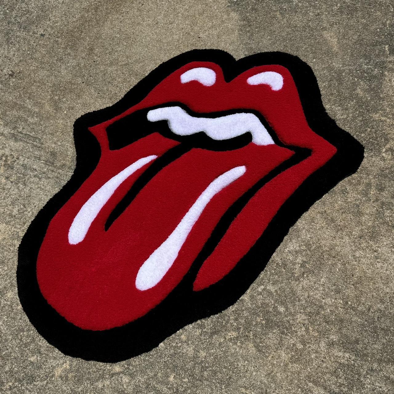 Custom Handmade Tufted “RollingStones Logo” Rug ... - Depop