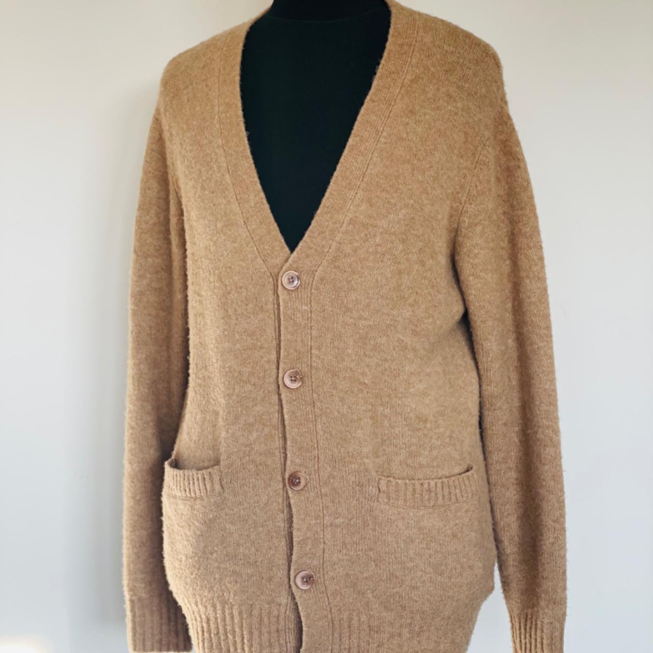 Urban Outfitters Men's Tan Cardigan | Depop
