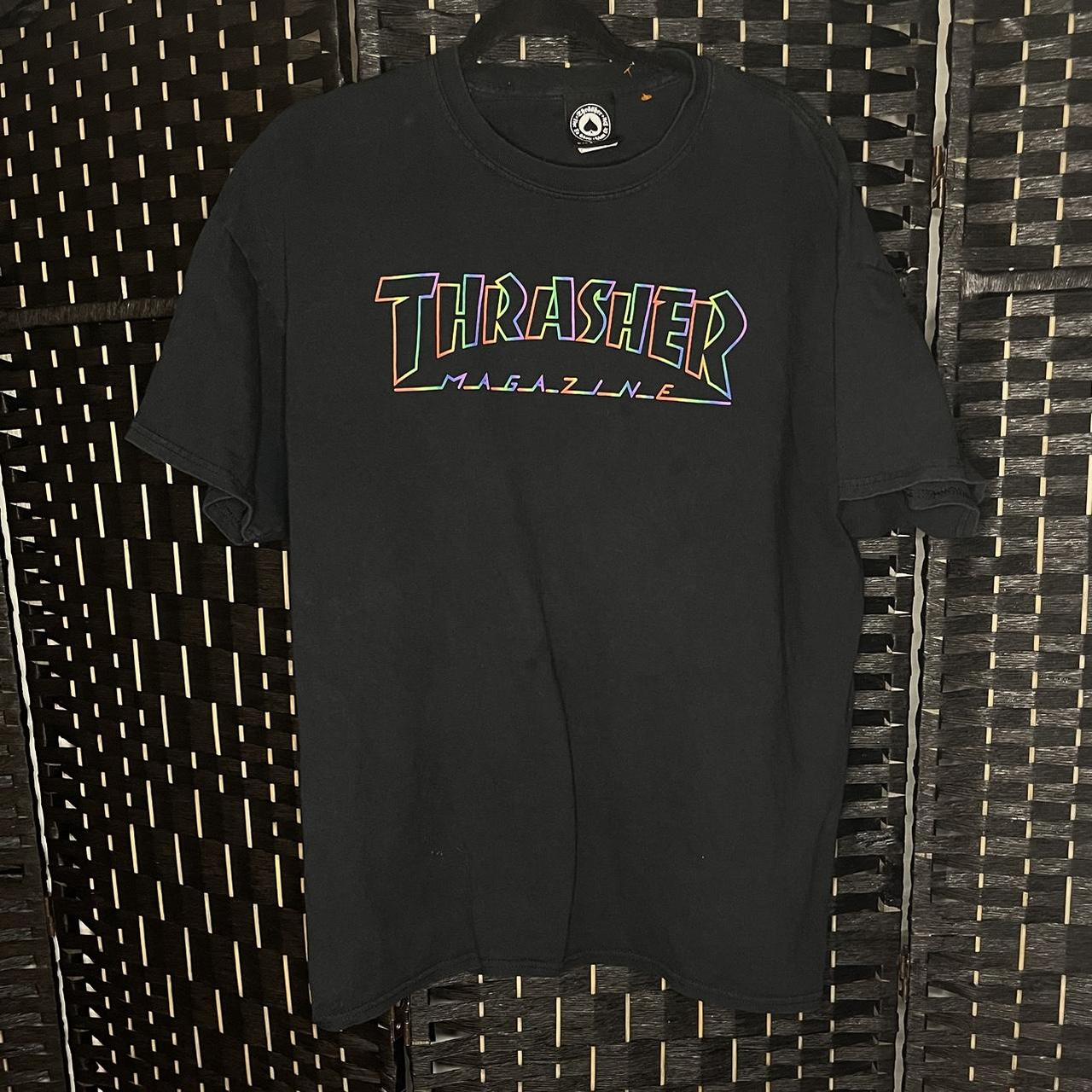 Thrasher Shirt Men’s thrasher t shirt. Black Used... - Depop