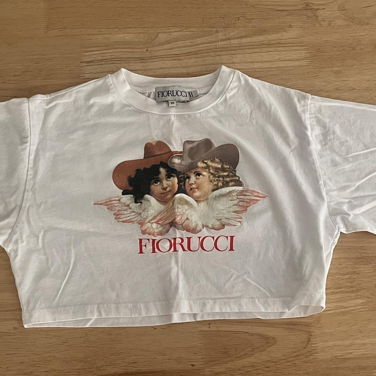 Fiorucci Cowboy Angels cropped top t-shirt - worn &... - Depop