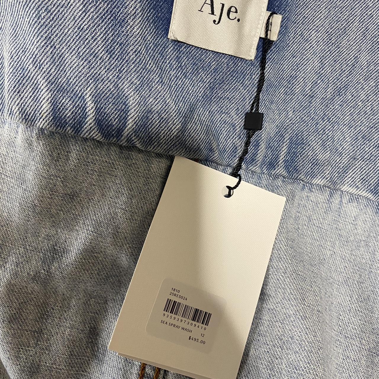 AJE AURA Denim Midi Dress Sea salt spray never... - Depop