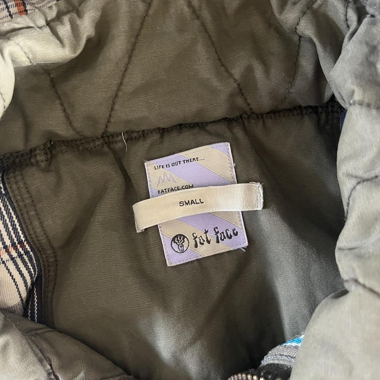 Khaki green thick Parker fat face coat size small -... - Depop