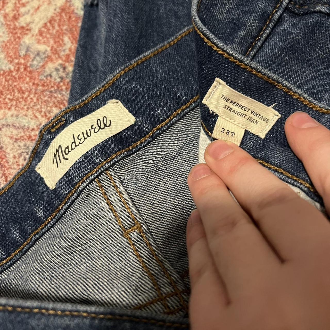Madewell jeans the perfect vintage straight leg.... - Depop