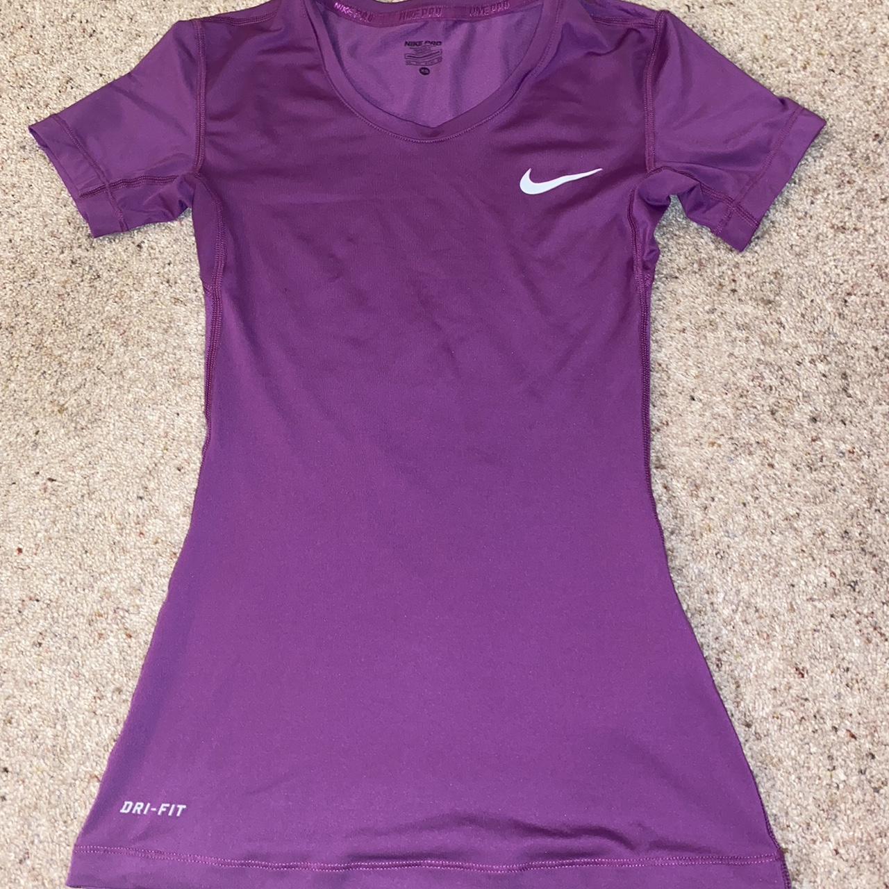 Purple Nike pro dri-fit sports top. No faults or... - Depop