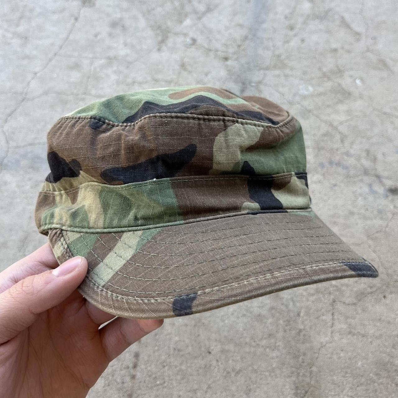Vintage camo military cap size 7 3/8” | Depop