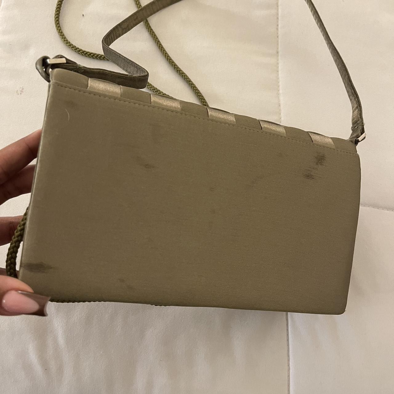 small green cross checkered bag with crossbody strap... - Depop