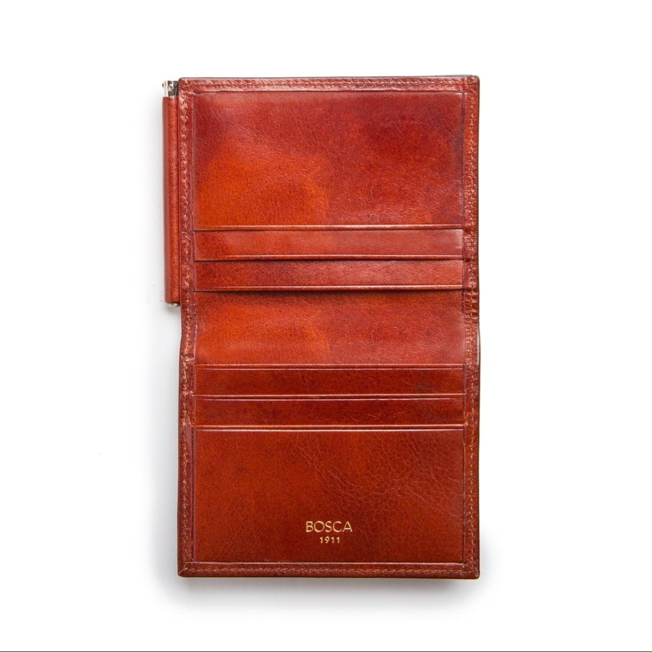 BOSCA wallet w/internal metal blade clip. Separate... - Depop