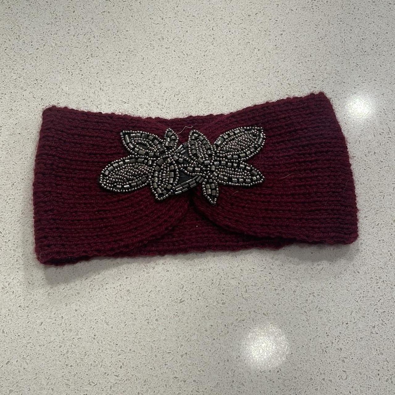 Maroon headband. Material stretches. Never... - Depop