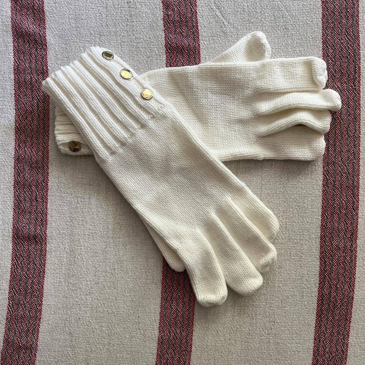 michael kors cream white gloves • soft & elegant... - Depop