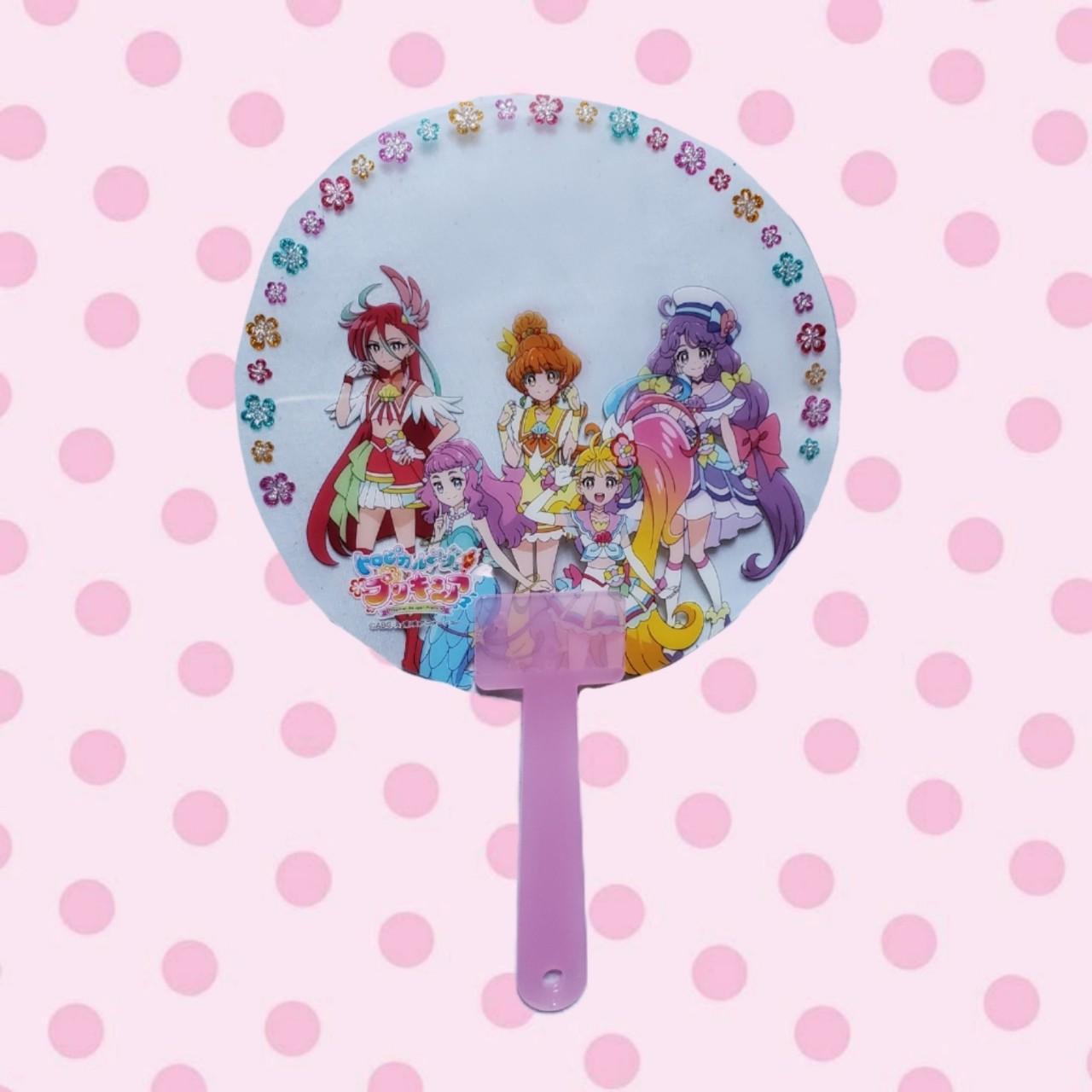 precure tropical rouge pretty cure hand fan. it is... - Depop