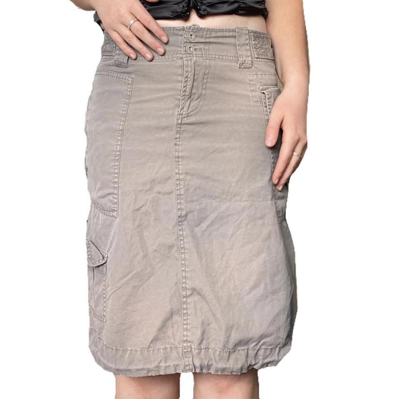 Bench Women's Khaki and Brown Skirt | Depop