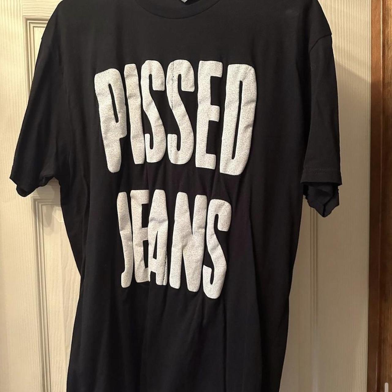 Preowned extra large pissed jeans puffy letters tee... - Depop