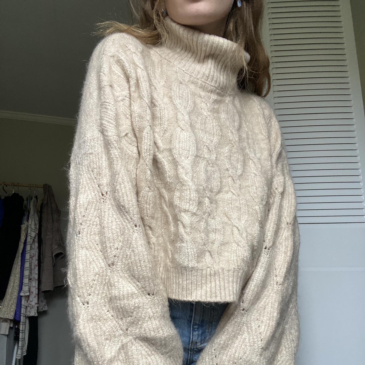 TURTLENECK SWEATER -love tree brand -size xl- fits a... - Depop