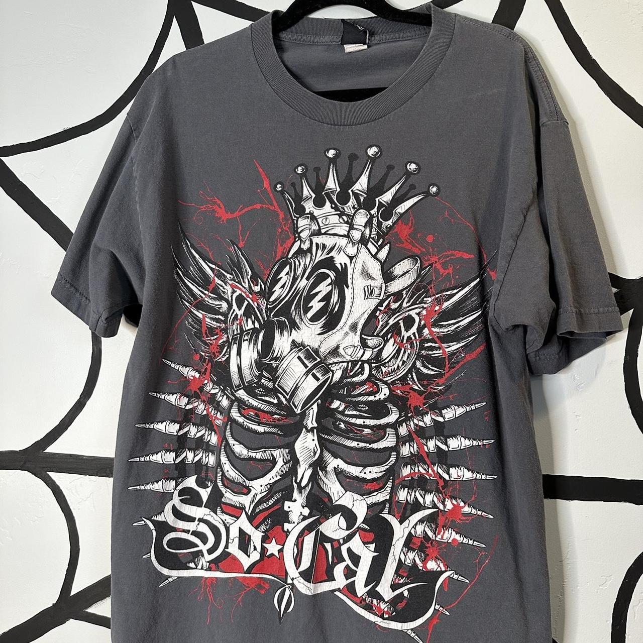 super sick no fear graphic t-shirt in amazing... - Depop