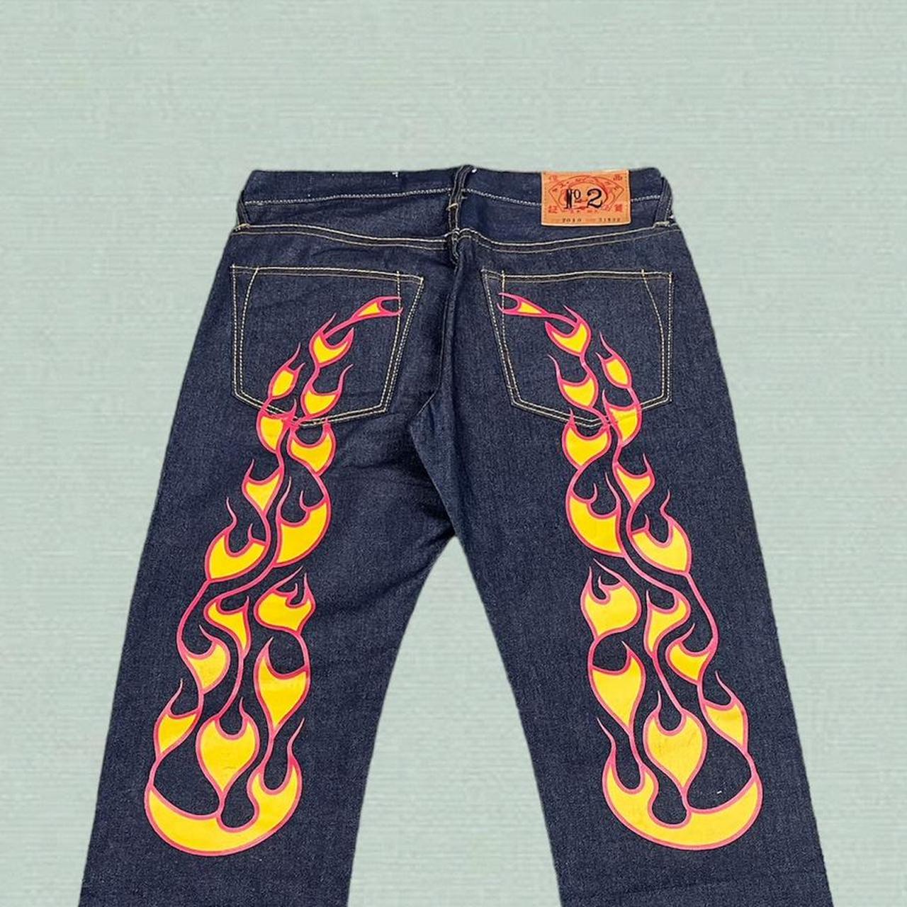 Brand - Evisu Type - Vintage dark blue Evisu jeans... - Depop