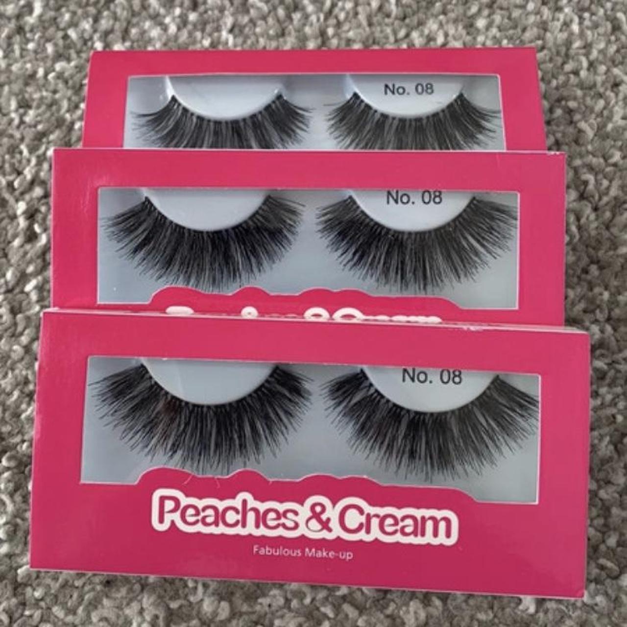 Peaches and cream eyelashes RRP £4.50 online... - Depop