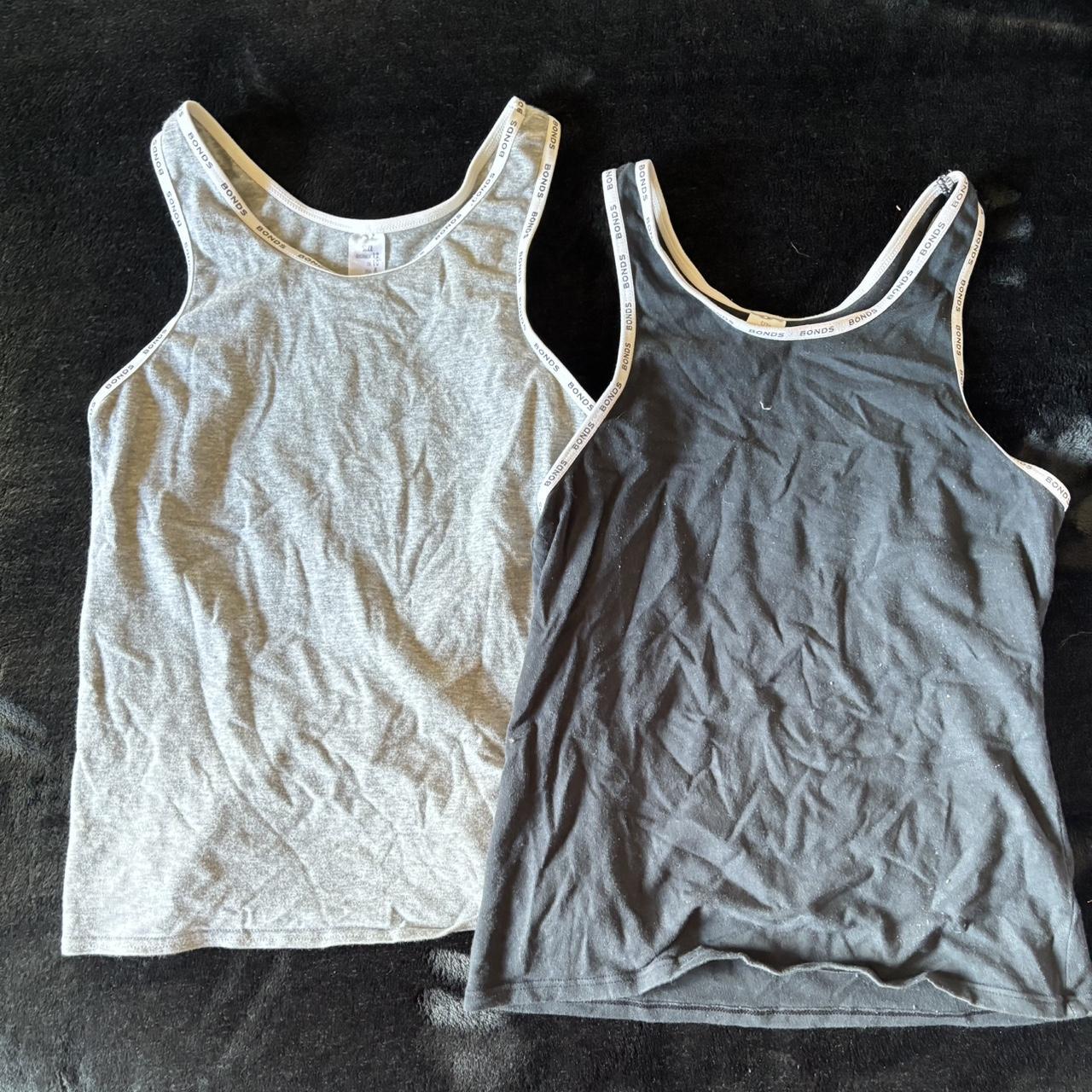 Bonds singlets Black and grey - Depop