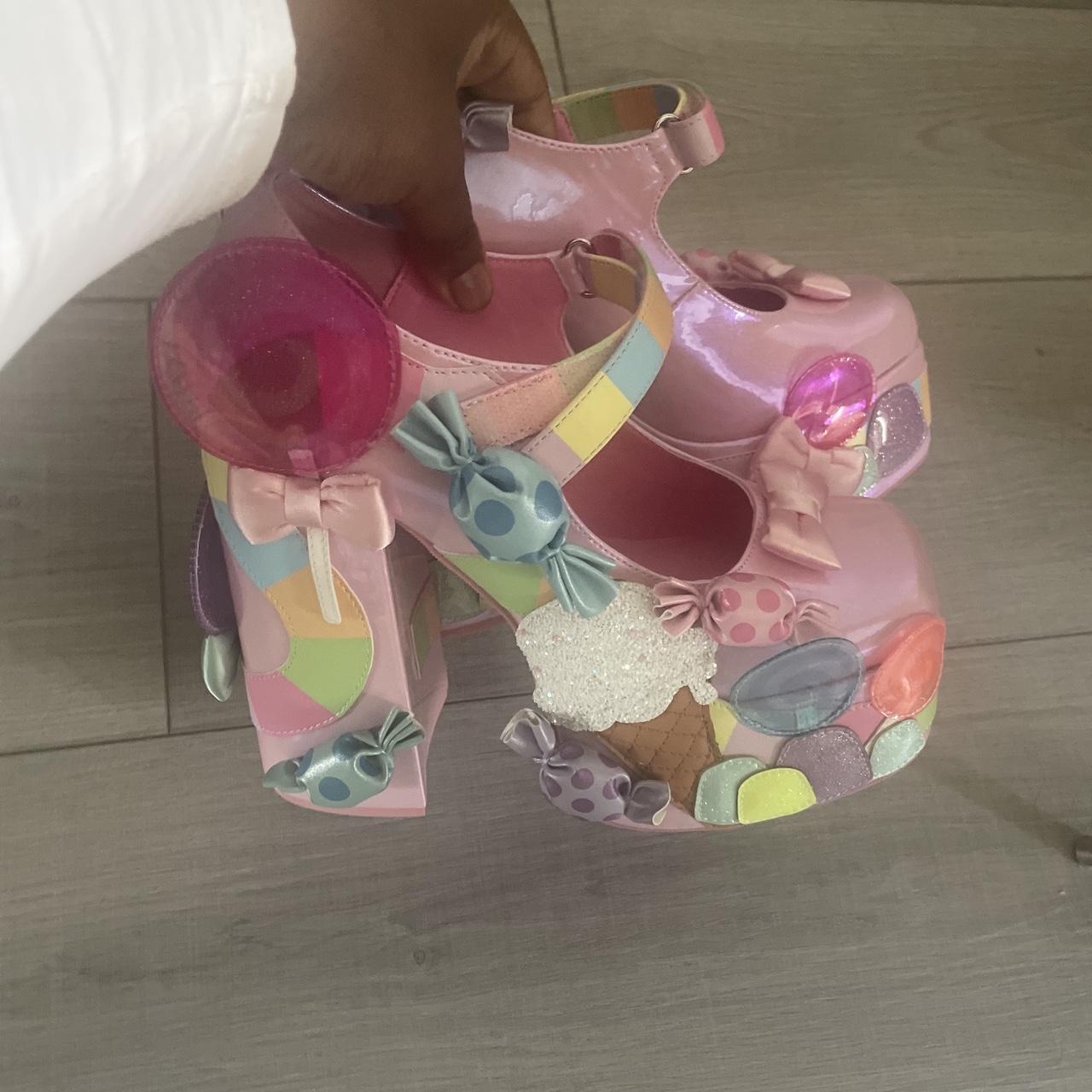 dollskill x candyland platform mary janes!!... - Depop