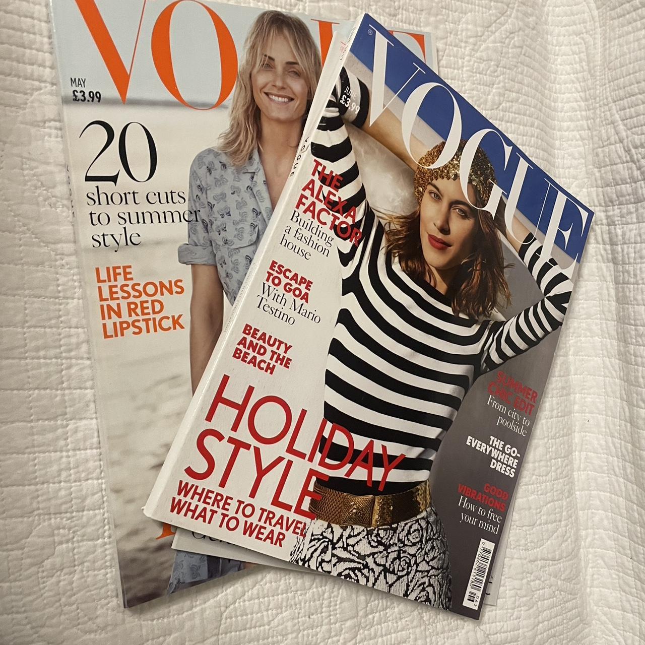 British Vogue magazine various months in 2017 . All... - Depop