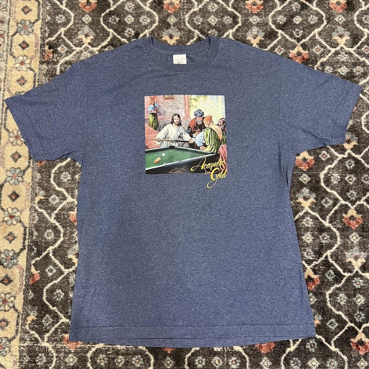 Acapulco Gold Jesus trick Shot tee. Purchased used... - Depop