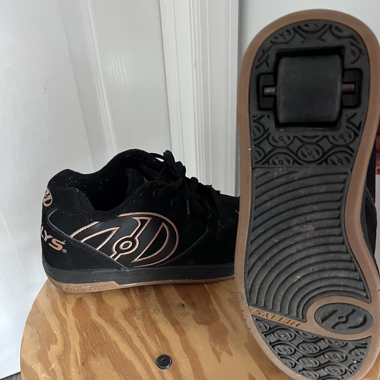Black and Tan Heelys Propel 2.0, used condition,... - Depop