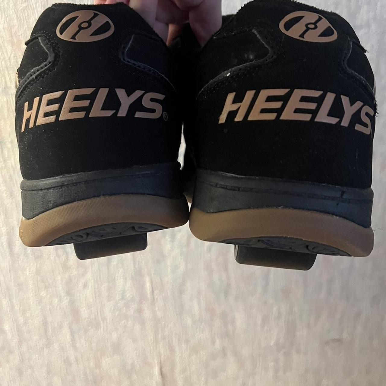 Black and Tan Heelys Propel 2.0, used condition,... - Depop