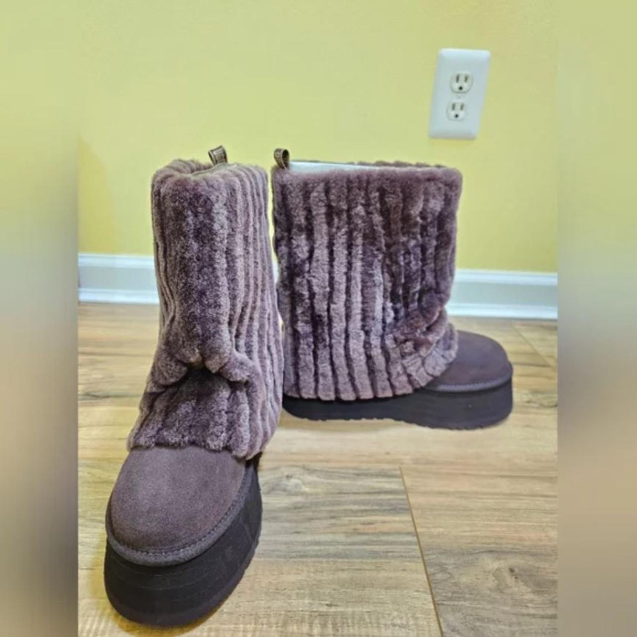 UGG Classic Short Sherpa Corduroy Platform Boot,... - Depop