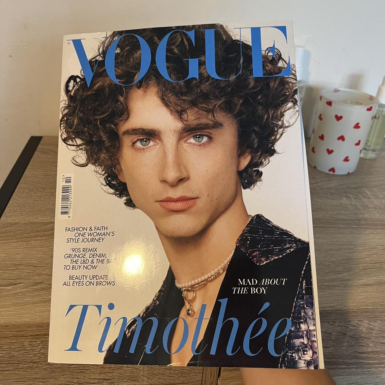 Timothee Chalamet vouge magazine Great condition... - Depop