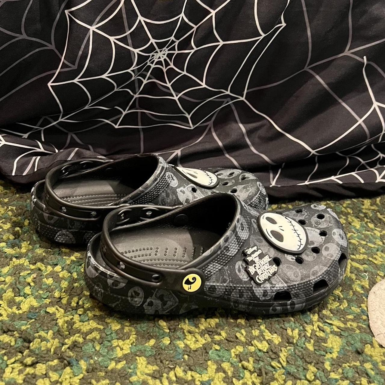 nightmare before christmas crocs worn a couple times - Depop