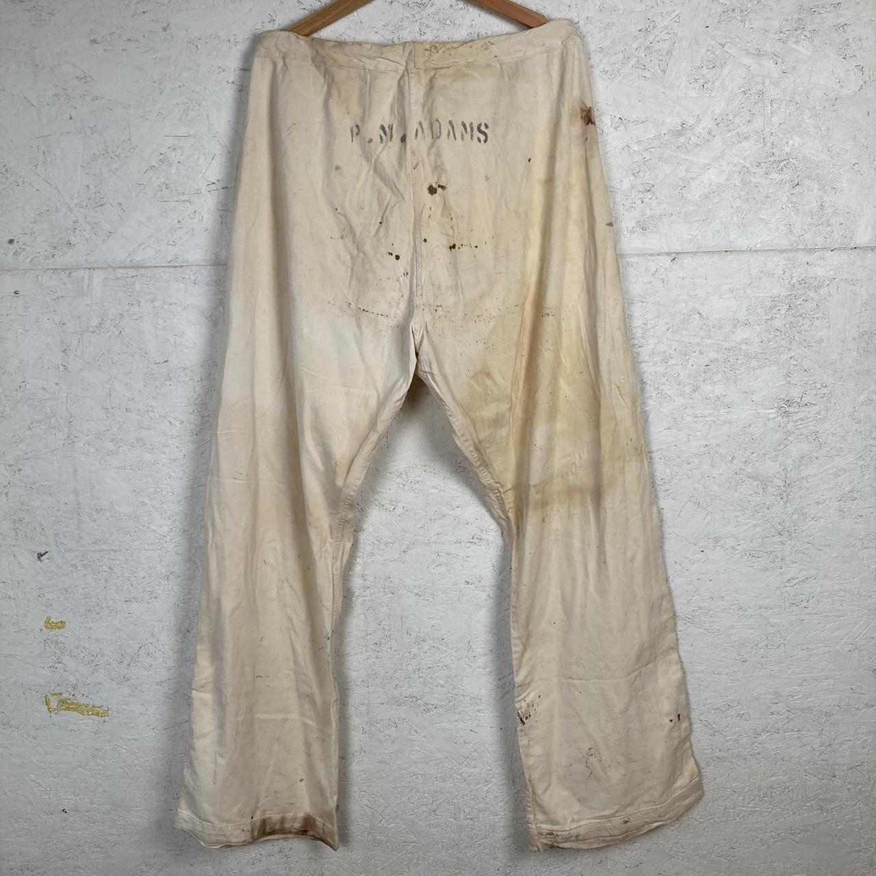 Vintage WW2 US Navy pant bottom Light weight,... - Depop