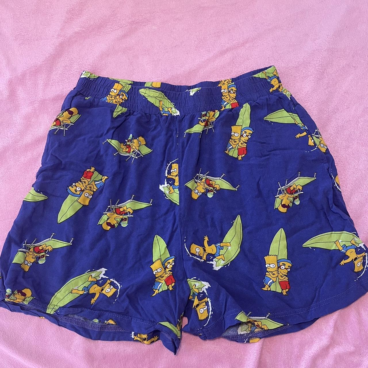 The simpsons shorts Size XL (used twice been in my... - Depop