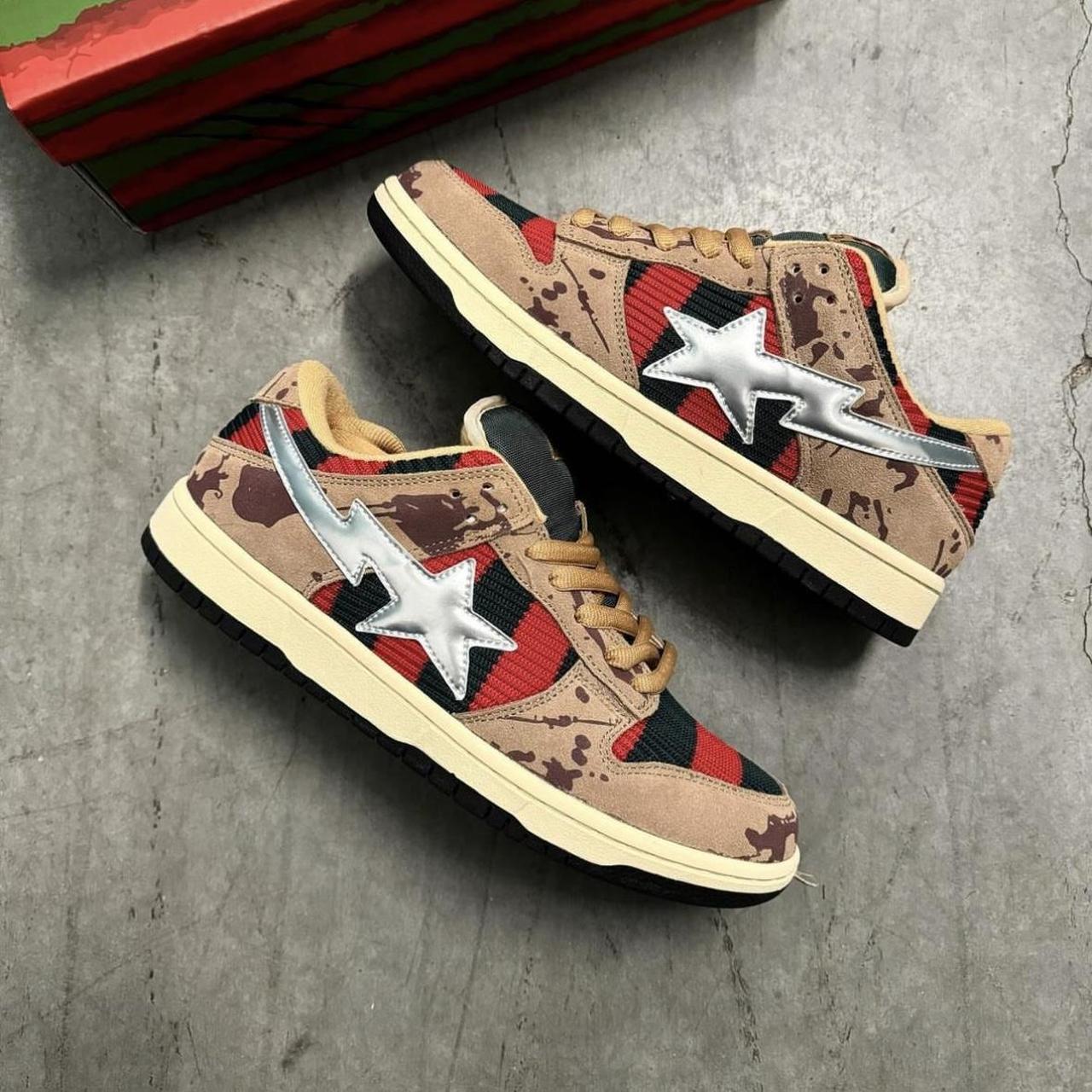 Custom Bapestas Freddy Kroger from Indigo Studios LA... - Depop