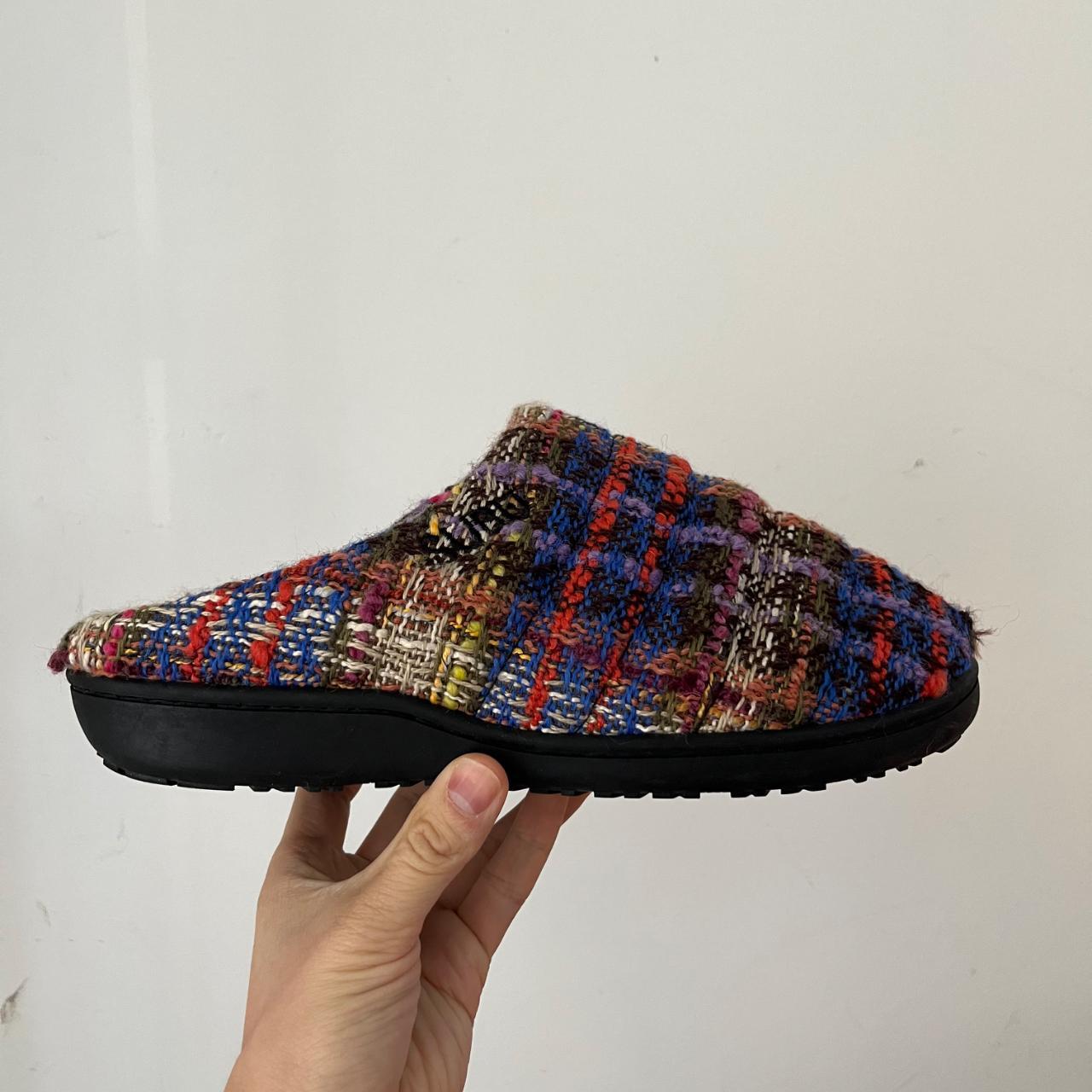 SUBU Tweed slippers size 2 (US8-9, EU41-42) lightly... | Depop